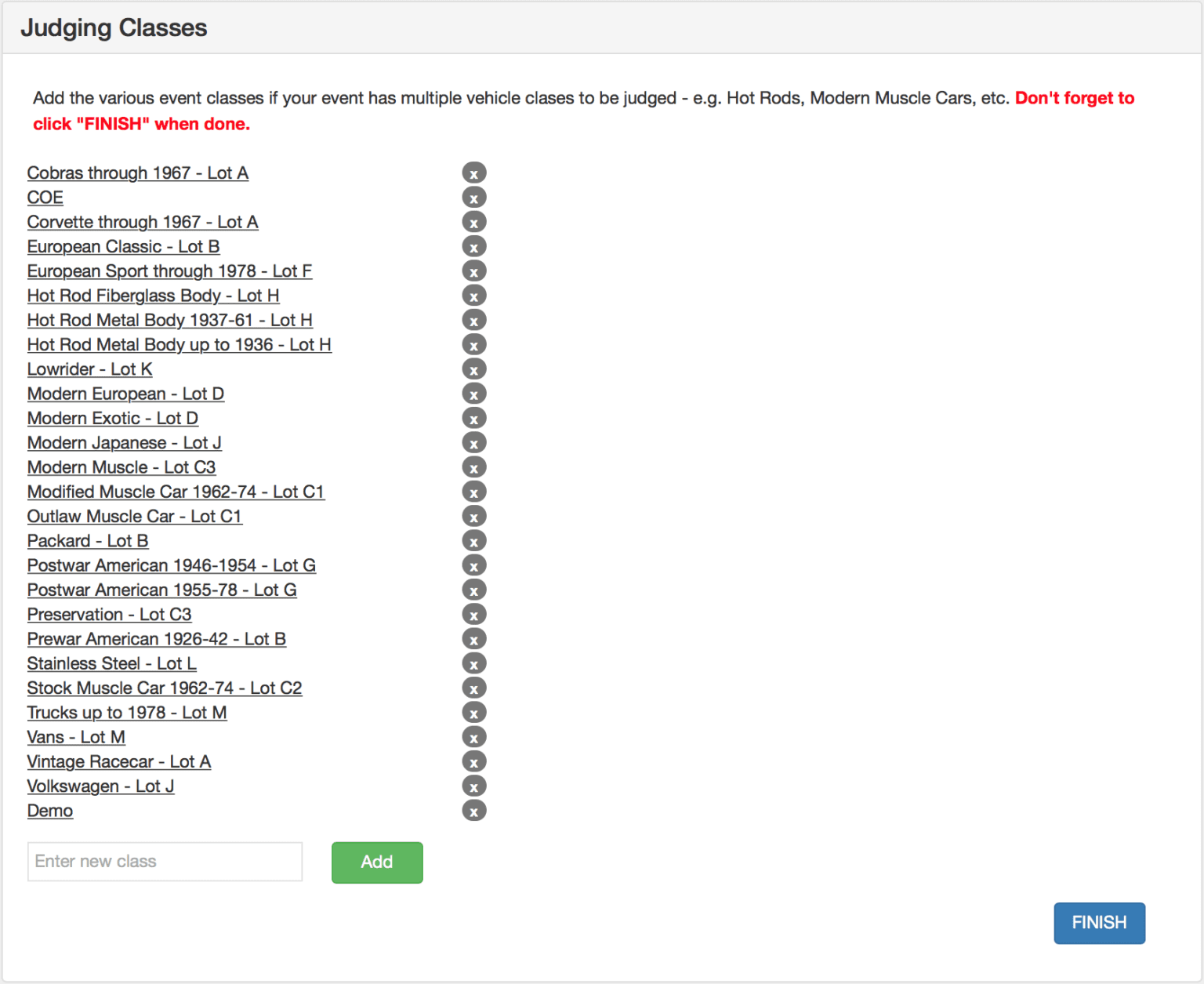 Setting Up and Using the Chariotz Car Show Judging System - Chariotz