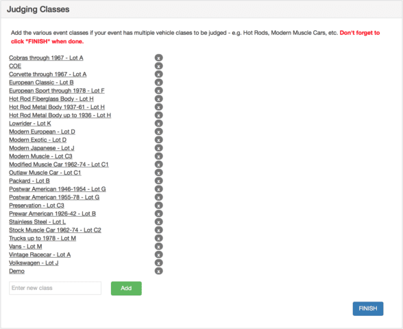Setting Up and Using the Chariotz Car Show Judging System - Chariotz