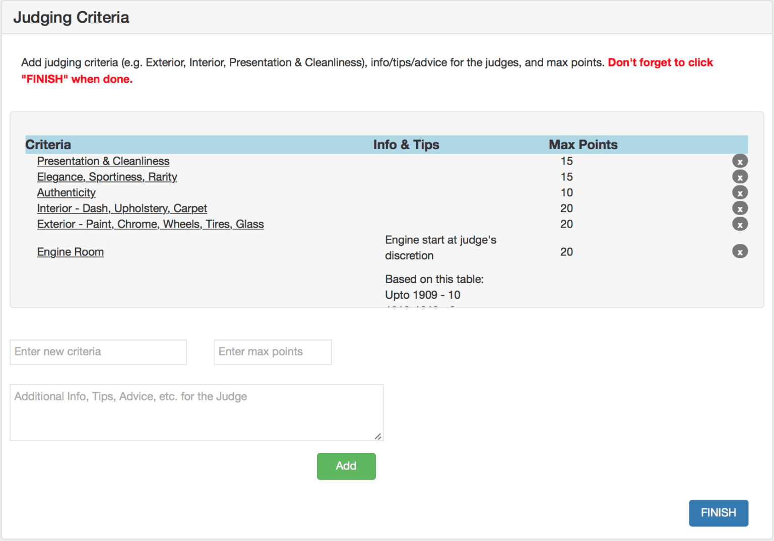 Setting Up and Using the Chariotz Car Show Judging System - Chariotz